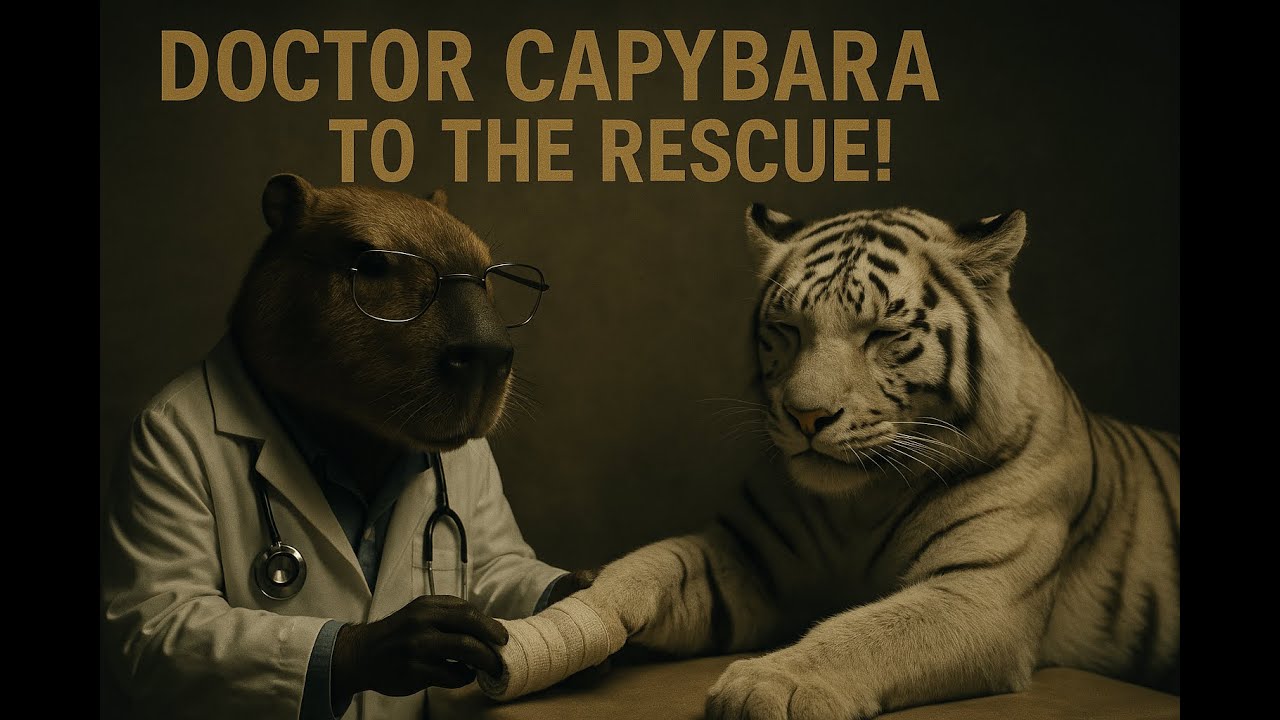 Doctor Capybara Saves an Injured White Tiger 🐾 | Heartwarming ...