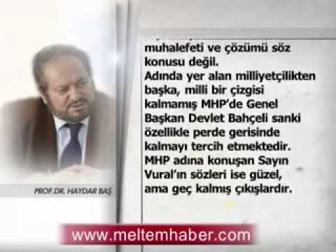 Prof. Dr. Haydar Baş gerçek ülkücülere seslendi