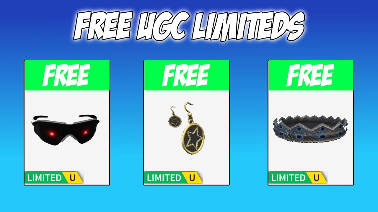 GET THESE FREE UGC LIMITED ON ROBLOX (7/23/23) - YouTube