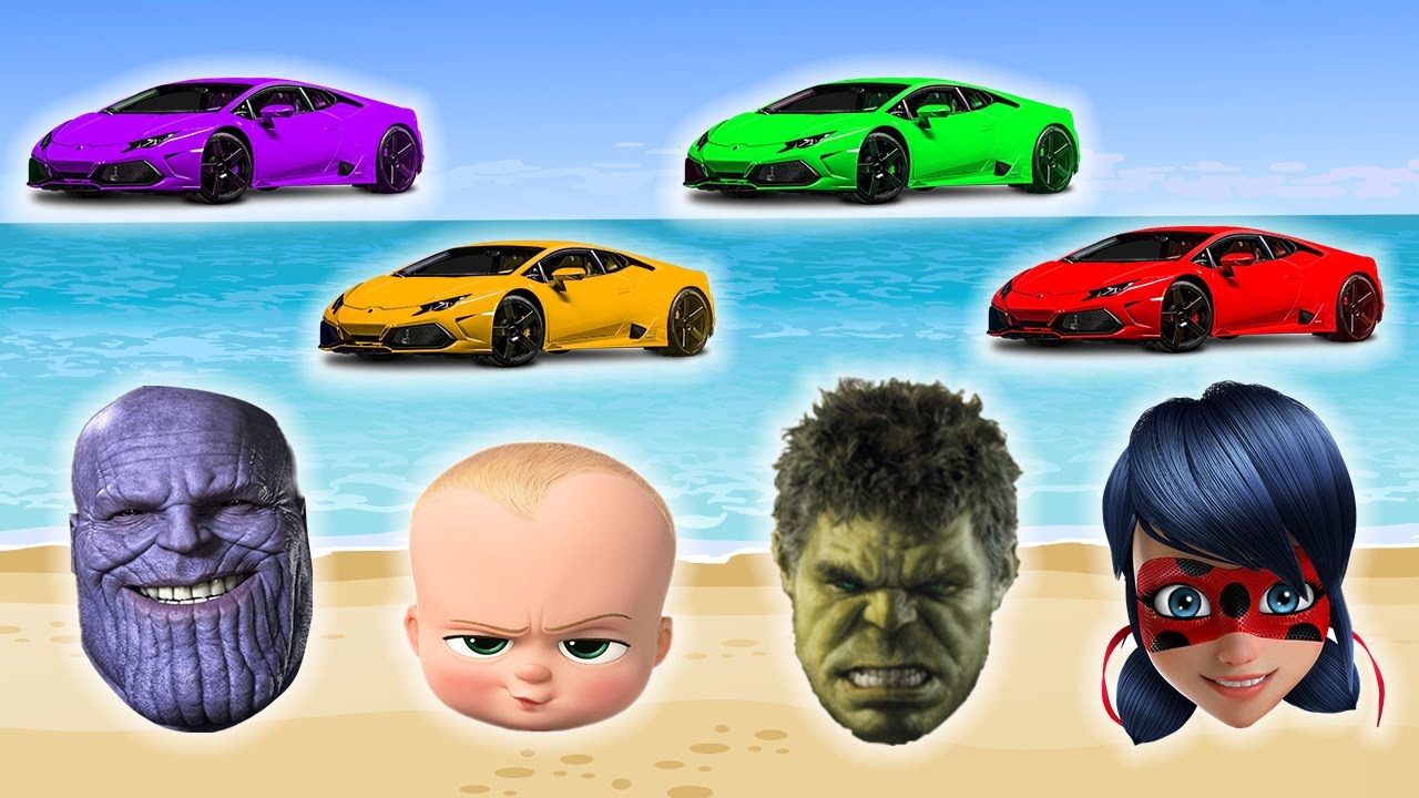 Wrong Heads LAMBORGINI ALL VARIANT BUT HULK | BABY BOSS | THANOS ...