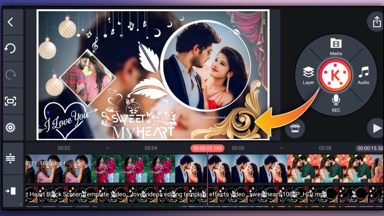 My Sweet Heart Status Video Editing Kinemaster || My Love Whatsapp ...