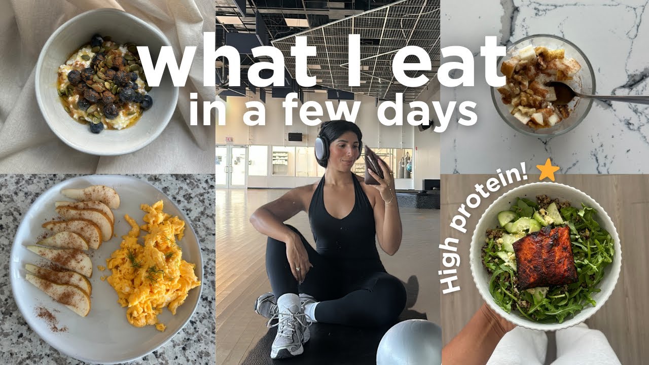 WHAT I EAT IN A FEW DAYS (145g PROTEIN)| high protein meals that are ...