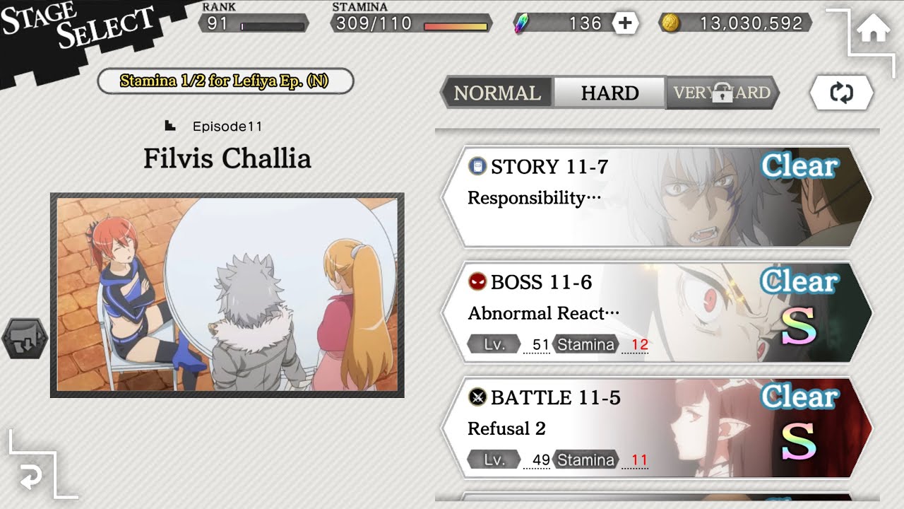 DanMachi - MEMORIA FREESE: Lefiya Main Story - Episode 11: Filvis ...