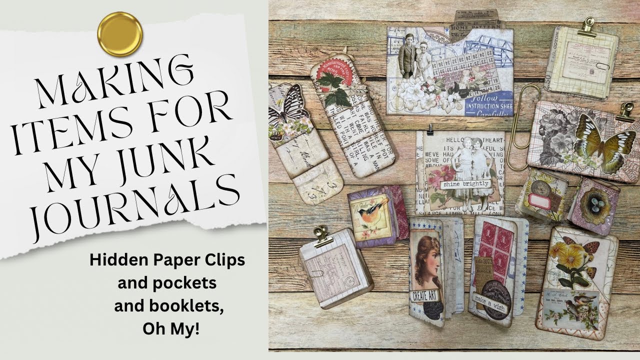I Made Hidden Paper Clips, Booklets, Pockets and More! Come See!! - YouTube