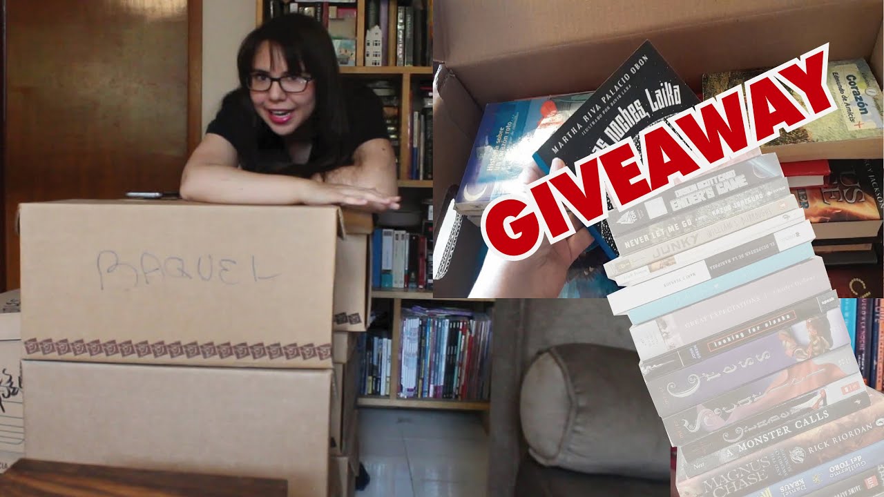 Ya tengo todos mis libros conmigo || Giveaway al final - YouTube