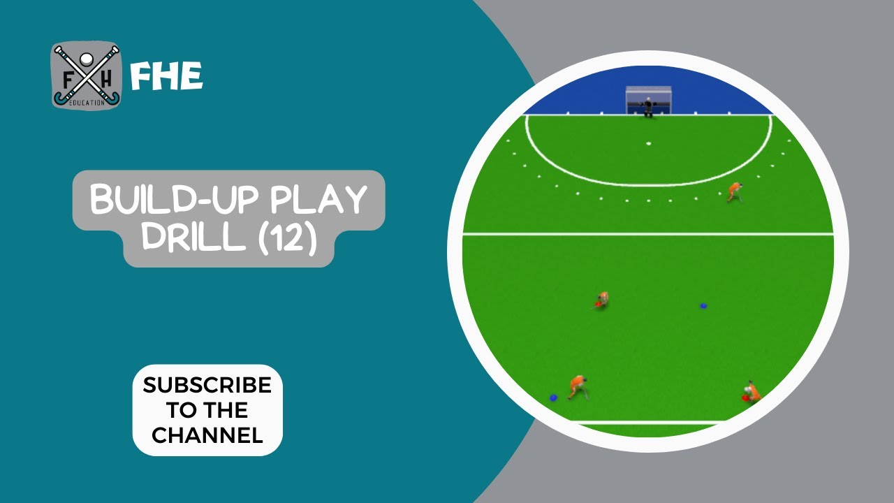 FIELD HOCKEY BUILD-UP PLAY DRILL (12) for all COACHES - YouTube