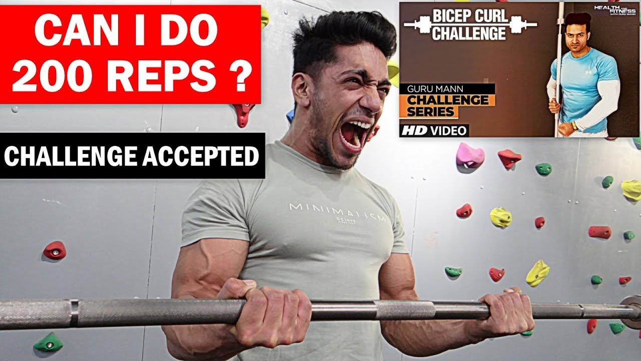 CHALLENGE ACCEPTED GURU MANN : BICEP CURL !! Rohit Khatri Fitness - YouTube
