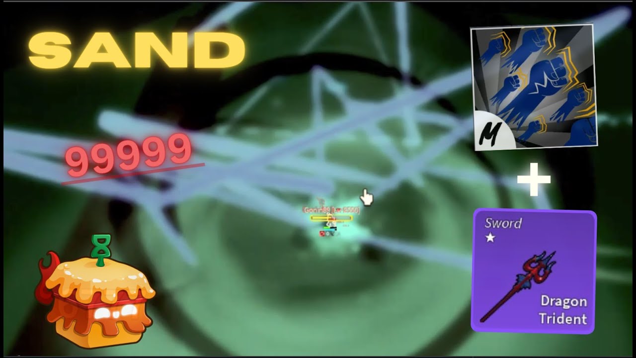 Blox Fruits | Combo Sand + Dragon Trident - YouTube