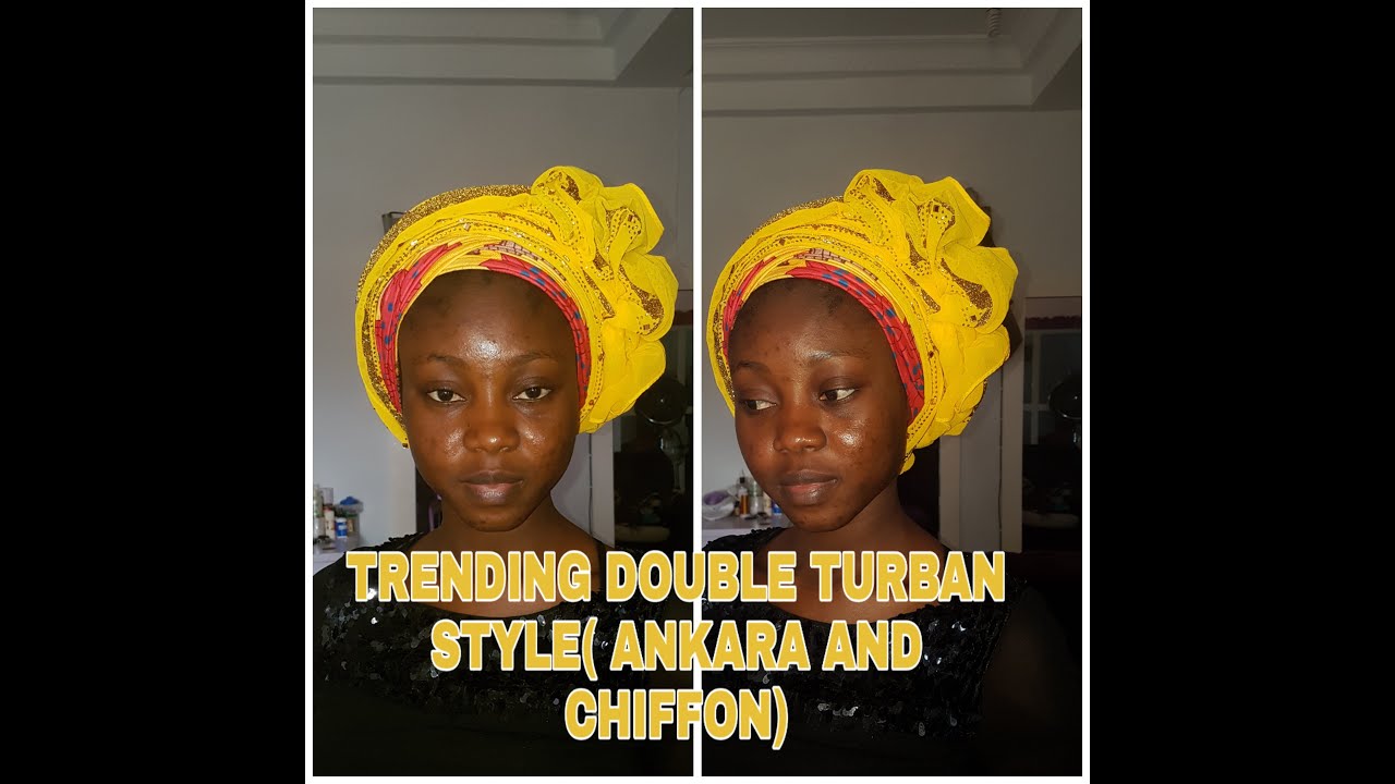 HOW TO TIE TURBAN GELE ( Ankara TURBAN gele tutorial) - YouTube