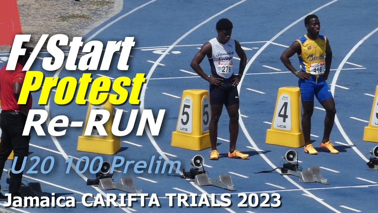 Christopher Scott AND Javorne Dunkley RERUN PRELIMS After FALSE START ...