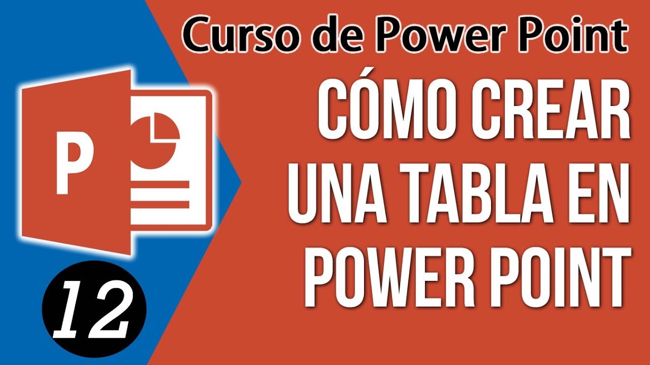 Como Crear una TABLA en Power Point - YouTube