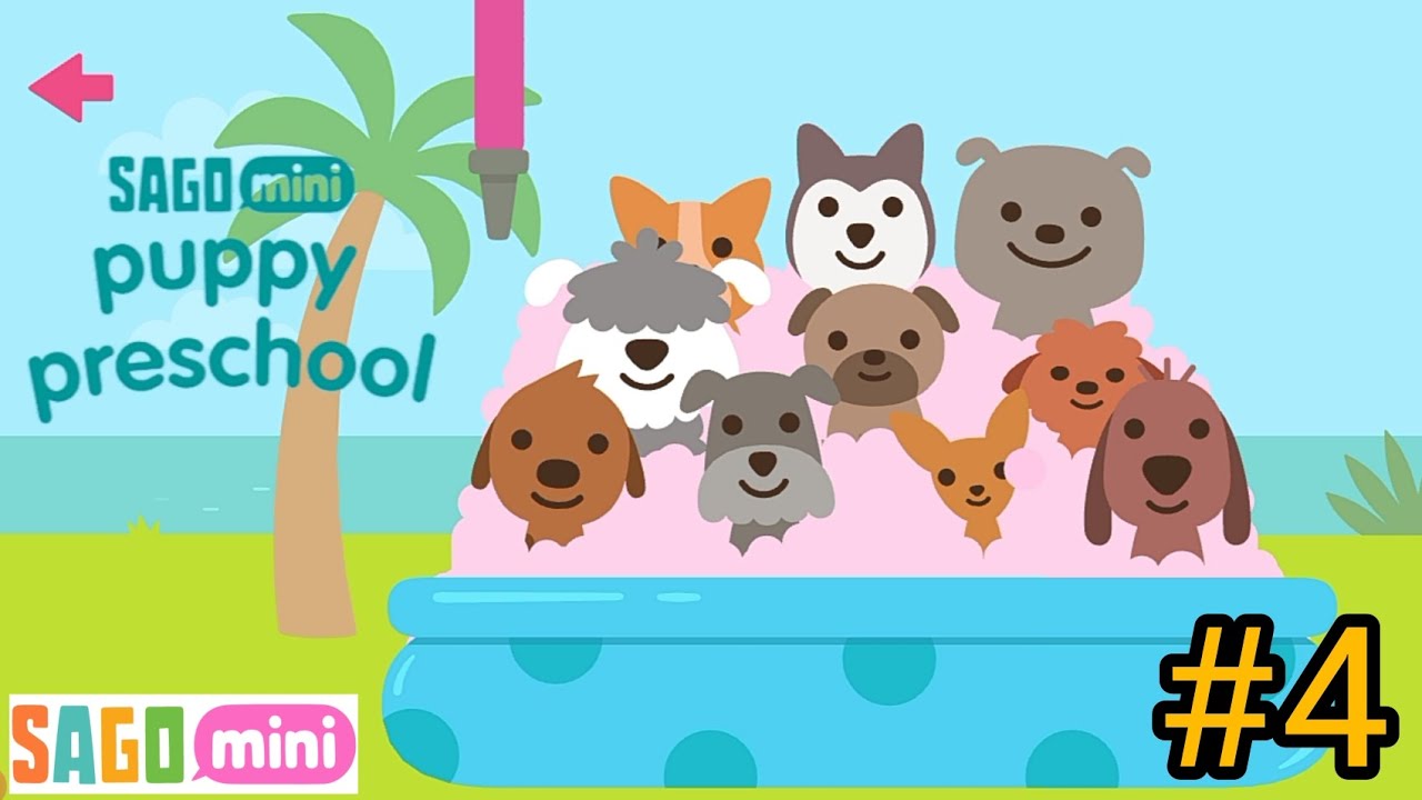 Sago mini : Puppy Preschool Part 4 | Puppies Get Shower 🛁 #gaming # ...