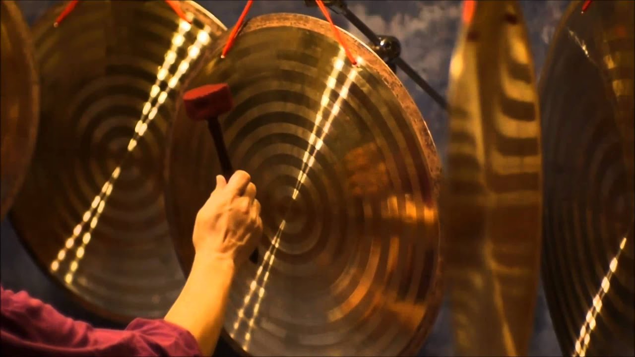 Celestial Gongs Meditation #1 with Five gongs 20 24 28 inch - YouTube