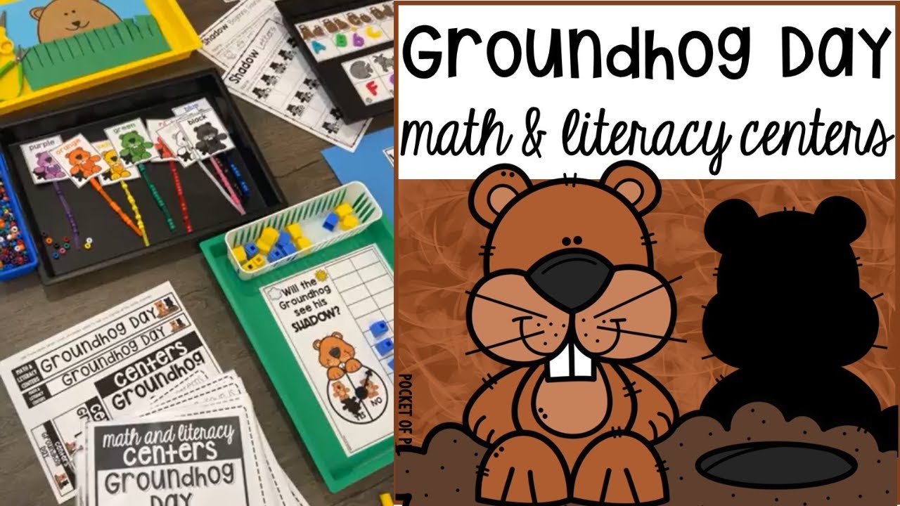 Groundhog Day Math & Literacy Centers Unit Preview - YouTube