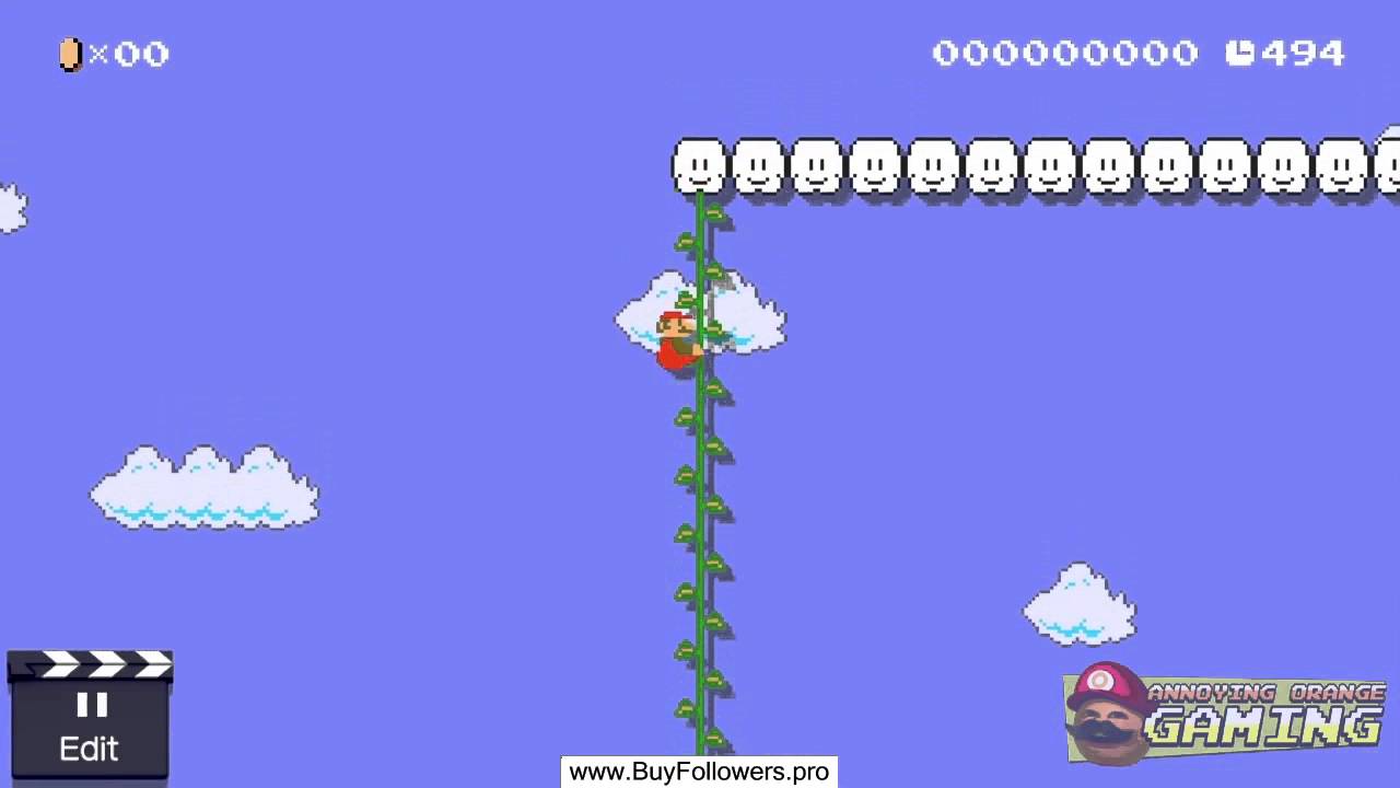 Annoying Orange and Pear Plays - Super Mario Maker: THUNDERWEAR! - YouTube