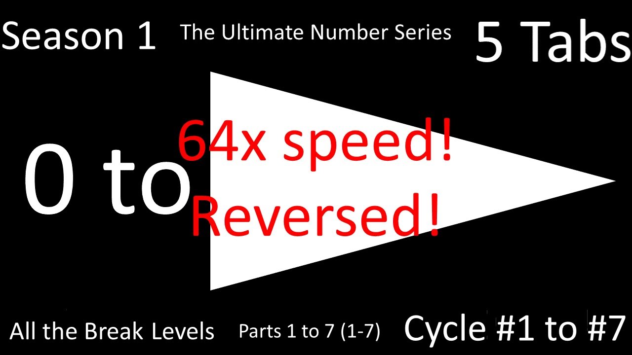 The Ultimate Number Series! - Season 1! - THE FULL VIDEO!!! - 64x Speed ...