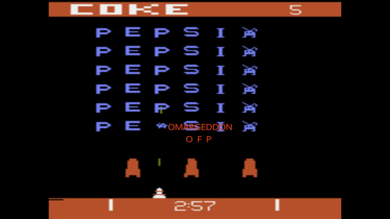 Pepsi Invaders Atari 2600 BB - YouTube