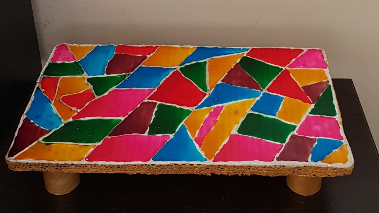 How to make a Table from Cardboard| Very Easy DIY| Just 3 things| Bling ...