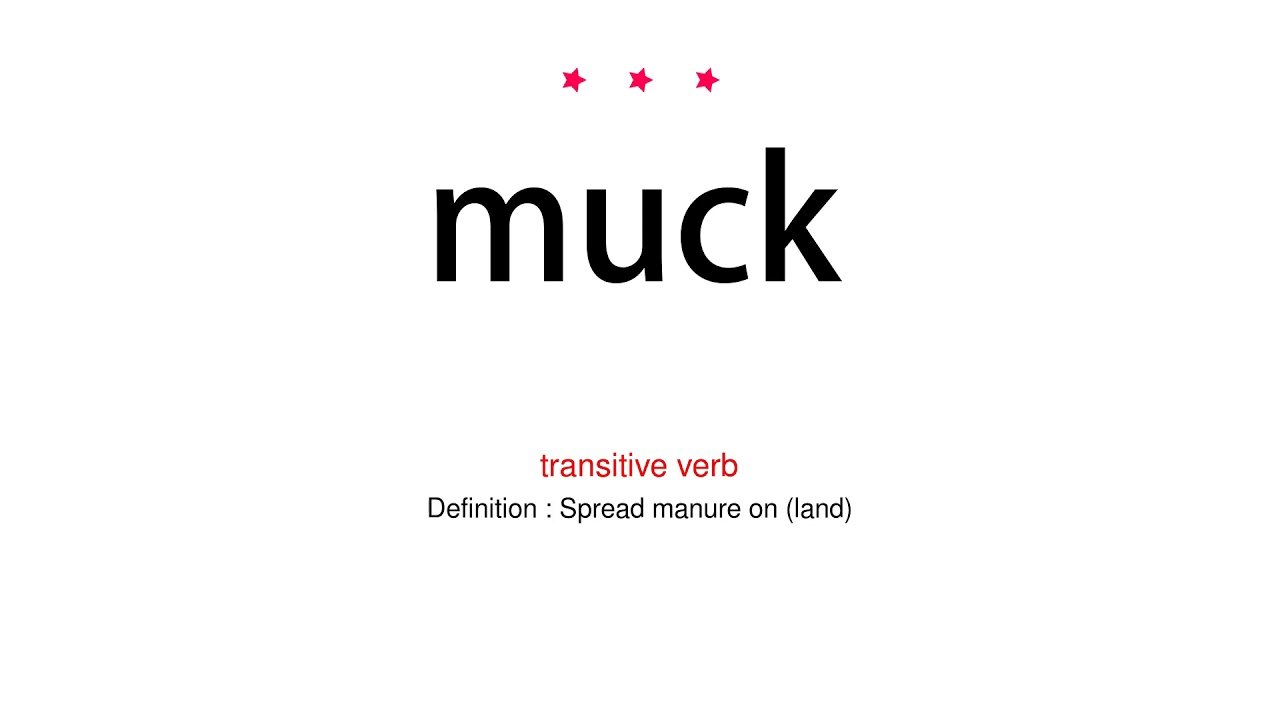 How to pronounce muck - Vocab Today - YouTube