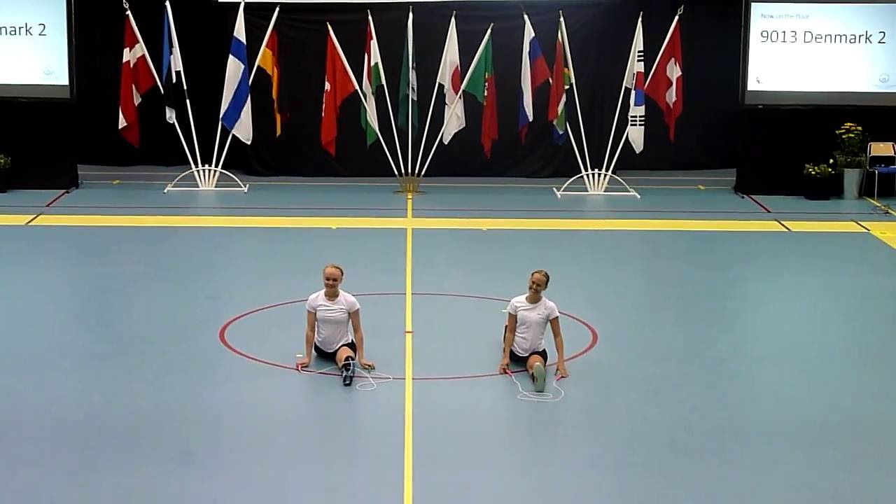 Single Rope Pair Freestyle - Gug Rope Skipping Team, Denmark - YouTube