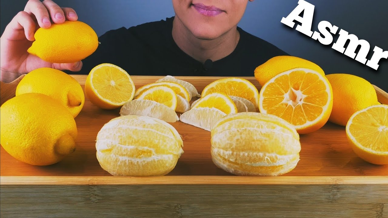 ASMR LEMON LIME SOUR EATING (MUKBANG) 레몬 사워 먹기 먹방 АСМР КИСЛЫЙ ЛИМОН ...