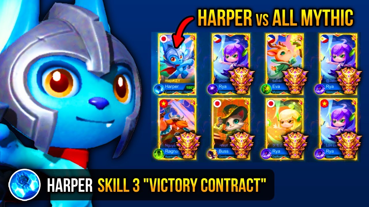 Harper VS ALL Mythic players | Harper skill 3 | Magic Chess - Mobile ...