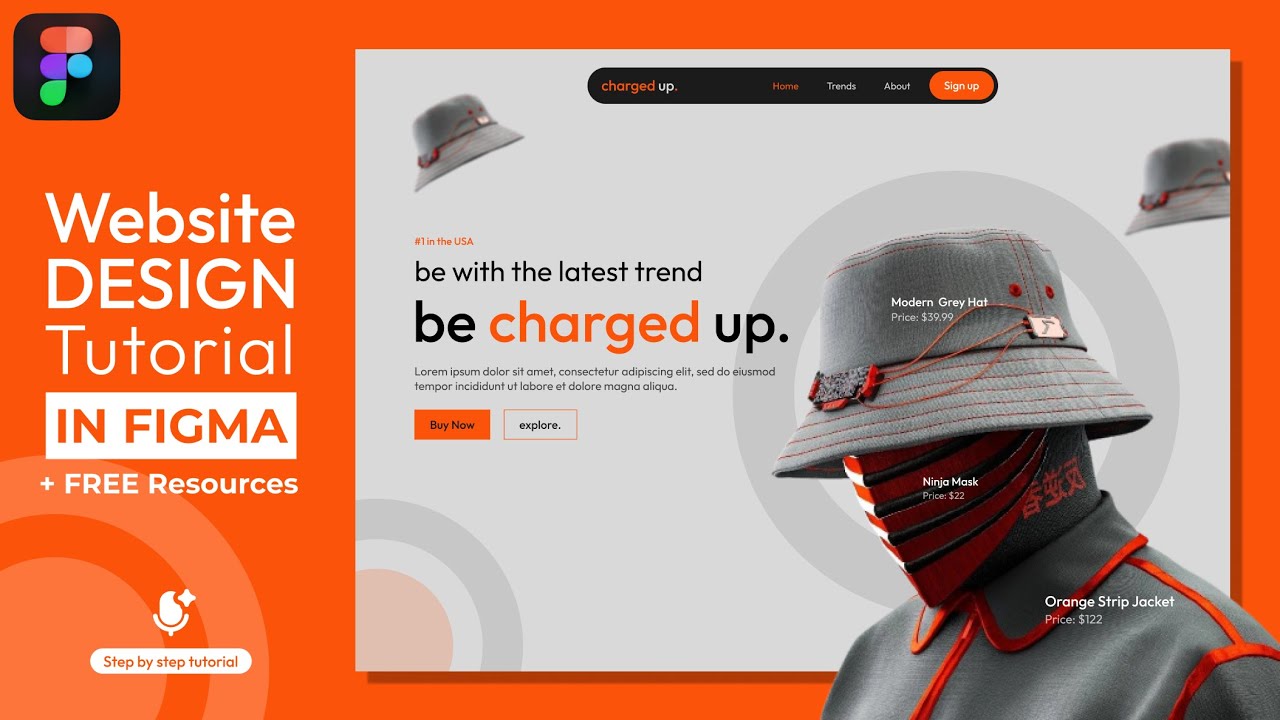 Simple Modern Figma Website Design || FREE Resources || DVxUI - YouTube