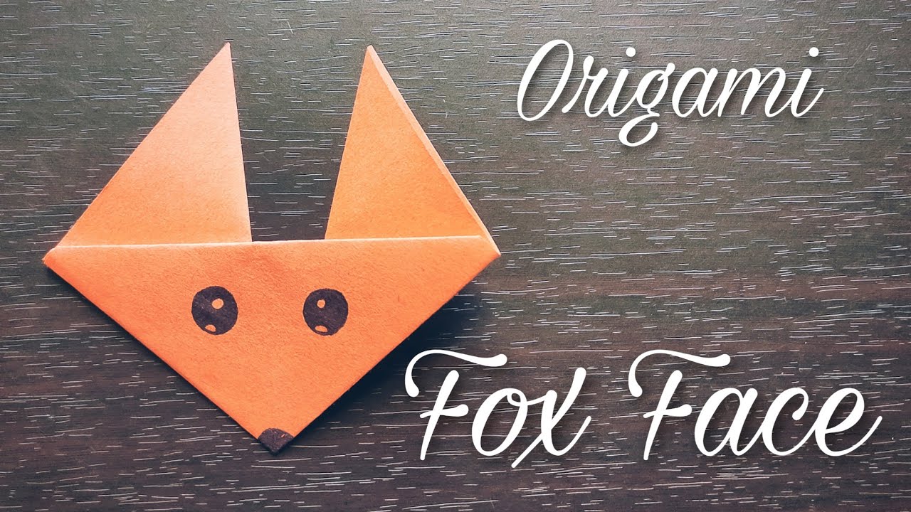 Fox Face | Fox Origami | How to make paper Fox - YouTube