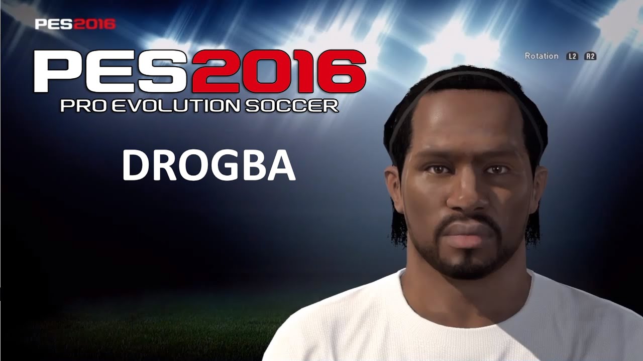 D. DROGBA Face + stats edit PES 2016 - YouTube