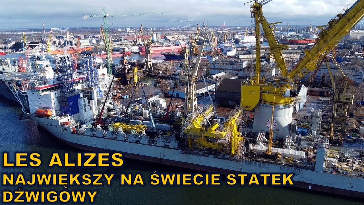 Zobacz, jak wygląda "Les Alizes" największy na świecie statek dźwigowy ...