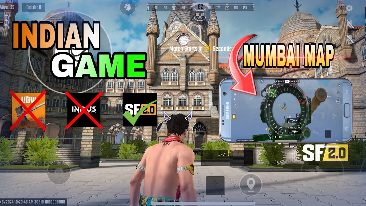 NEW INDIAN GAME MUMBAI MAP GAMEPLAY [ SCARFALL 2.0 ] INDIA KA BATTLE ...
