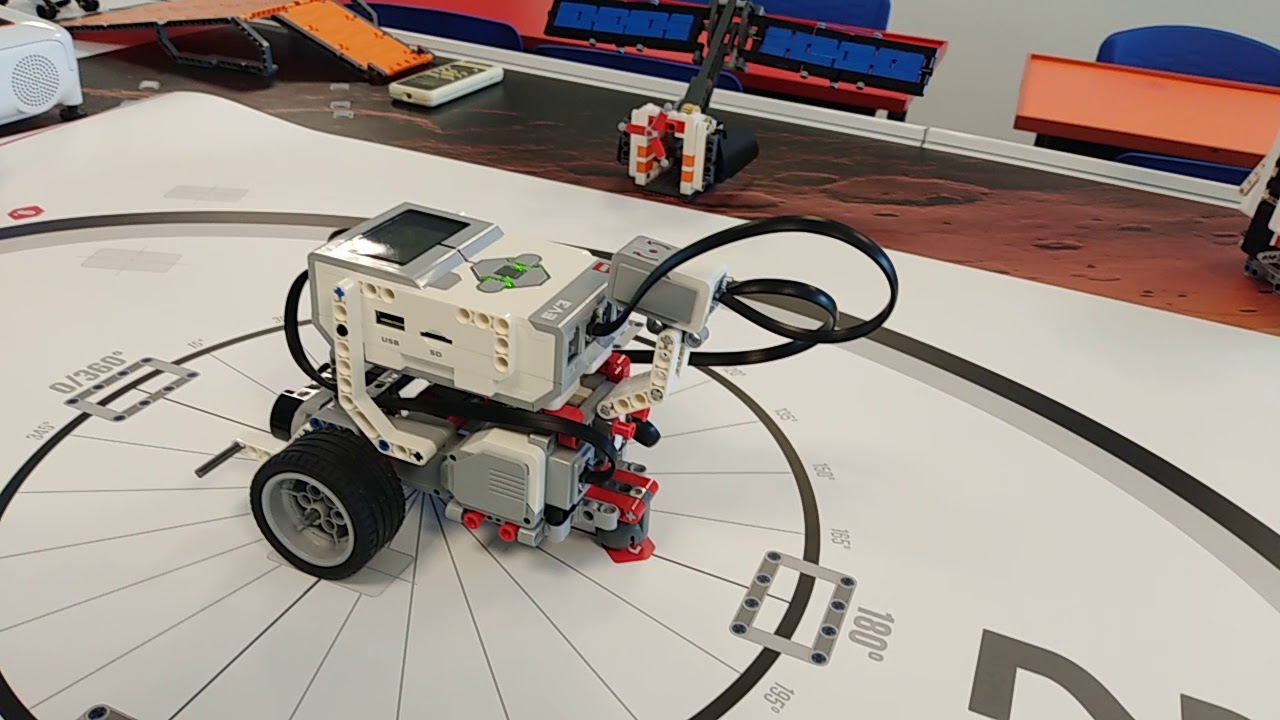Giro de robot lego EV3 usando giroscopio - YouTube