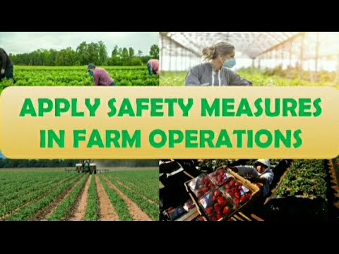 APPLY SAFETY MEASURES IN FARM OPERATIONS - YouTube