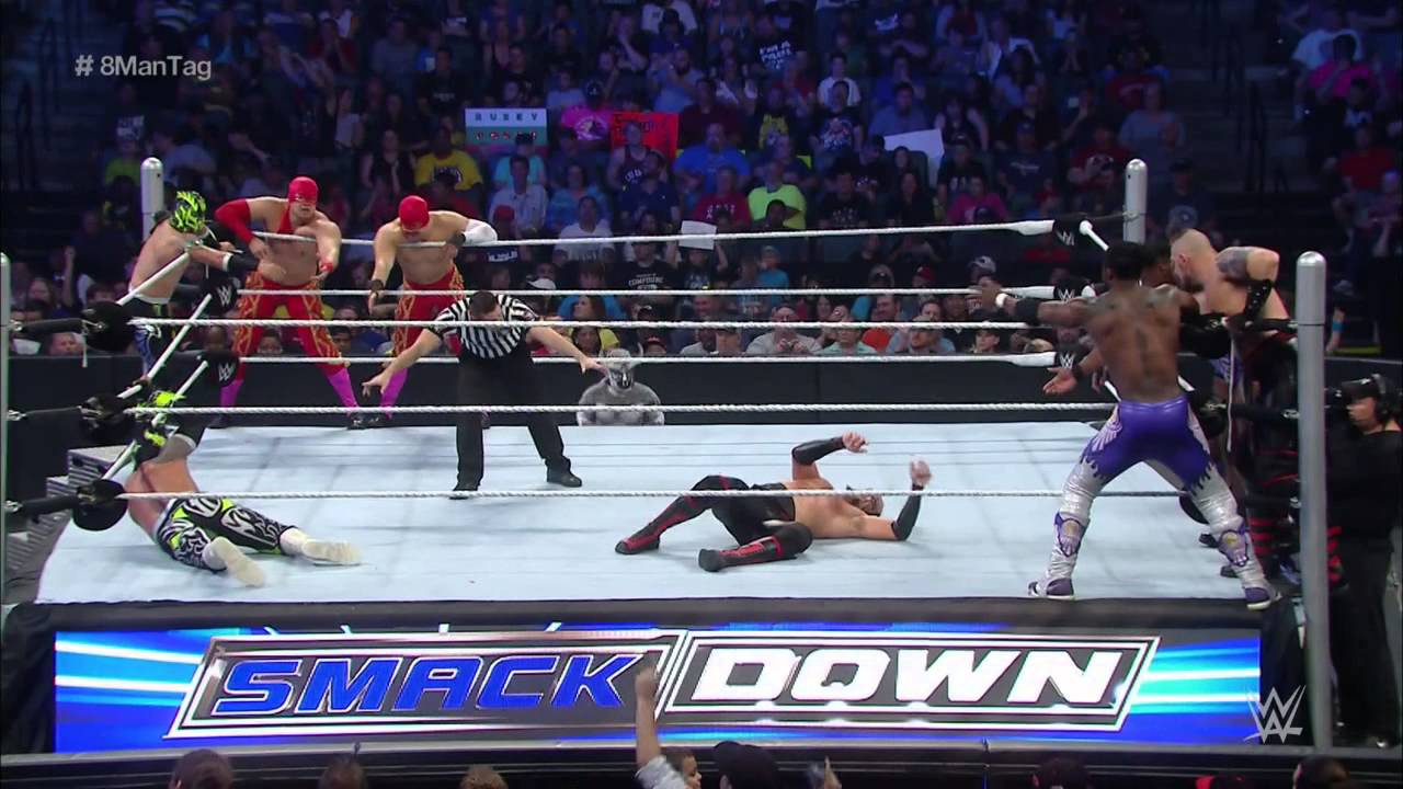 8-Man Tag Team Match: SmackDown – 30. Juli 2015 - YouTube