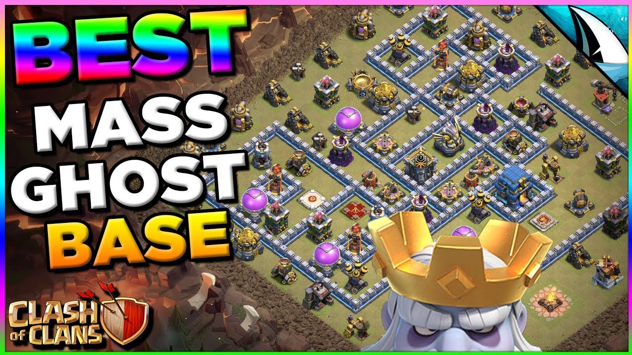 Best Th 12 Anti-Mass Ghost Base! How To Stop The Ghosts | Clash of ...