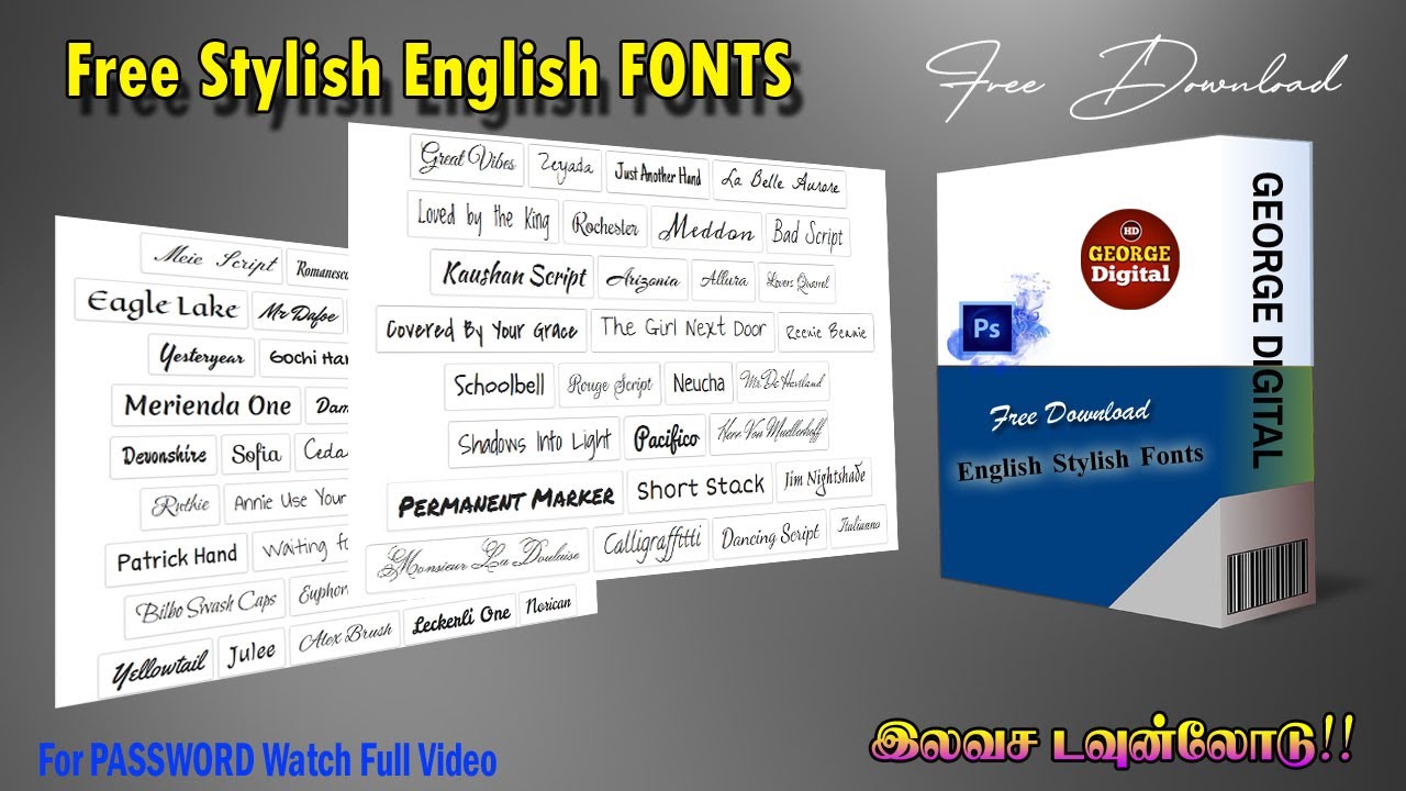 Free Stylish English Fonts collection(@georgedigital6948 ) - YouTube