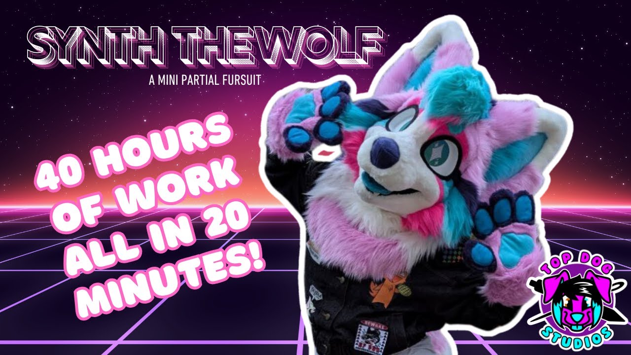 Synth the Wolf - Fursuit-Making Timelapse (40 Hours in 20 Minutes ...