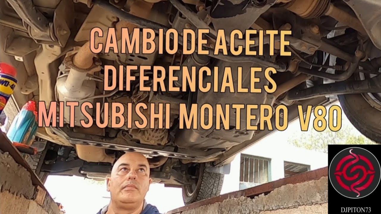 Cambio Aceite Diferenciales Mitsubishi Montero V80 - YouTube