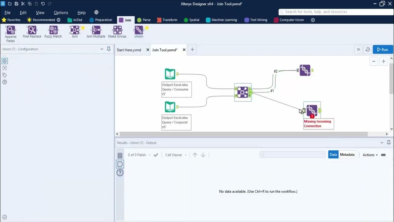 Alteryx Tutorial for Beginners 14 - Left, Right, and Full Outer Joins - YouTube