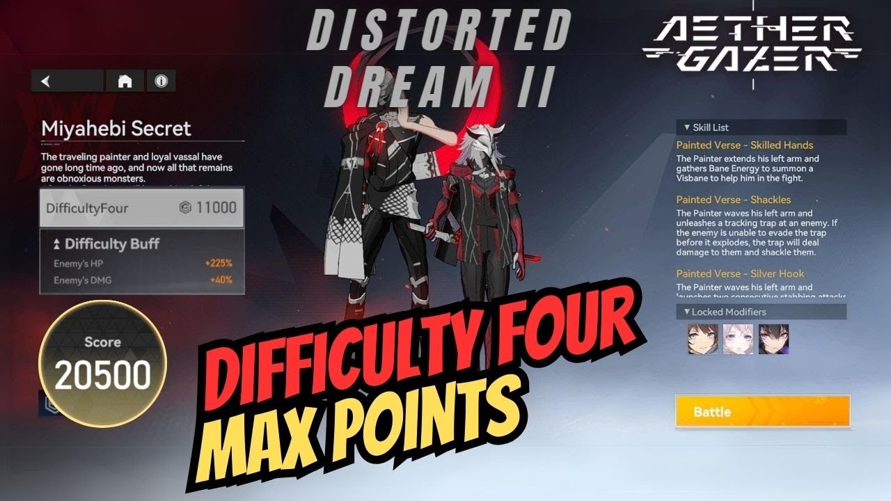 [Aether Gazer] Distorted Dream II - Miyahebi Secret (Max Points) #Week34 - YouTube