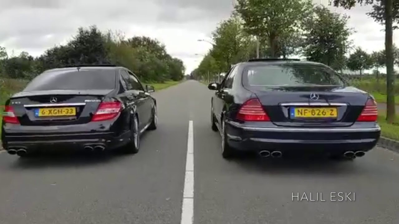 Mercedes C63 AMG VS 600HP S55 AMG - YouTube