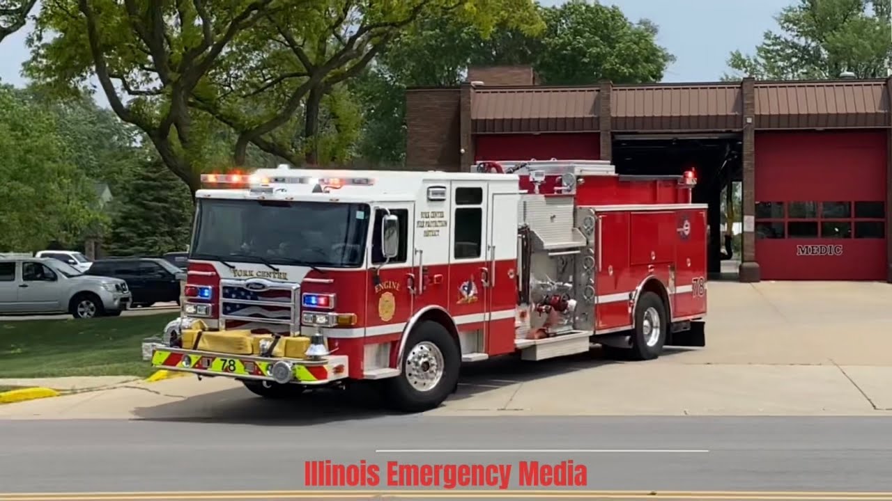 York Center Fire District Engine 78 and Deputy Chief 77 Responding ...