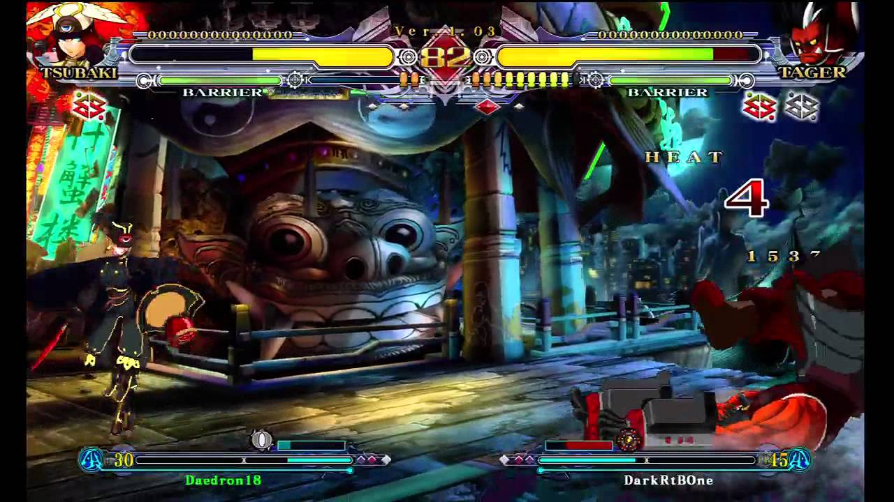 Blazblue CS2: Match #156 - Daedron(TSU) vs DarkRtBOne(TAGER) - YouTube