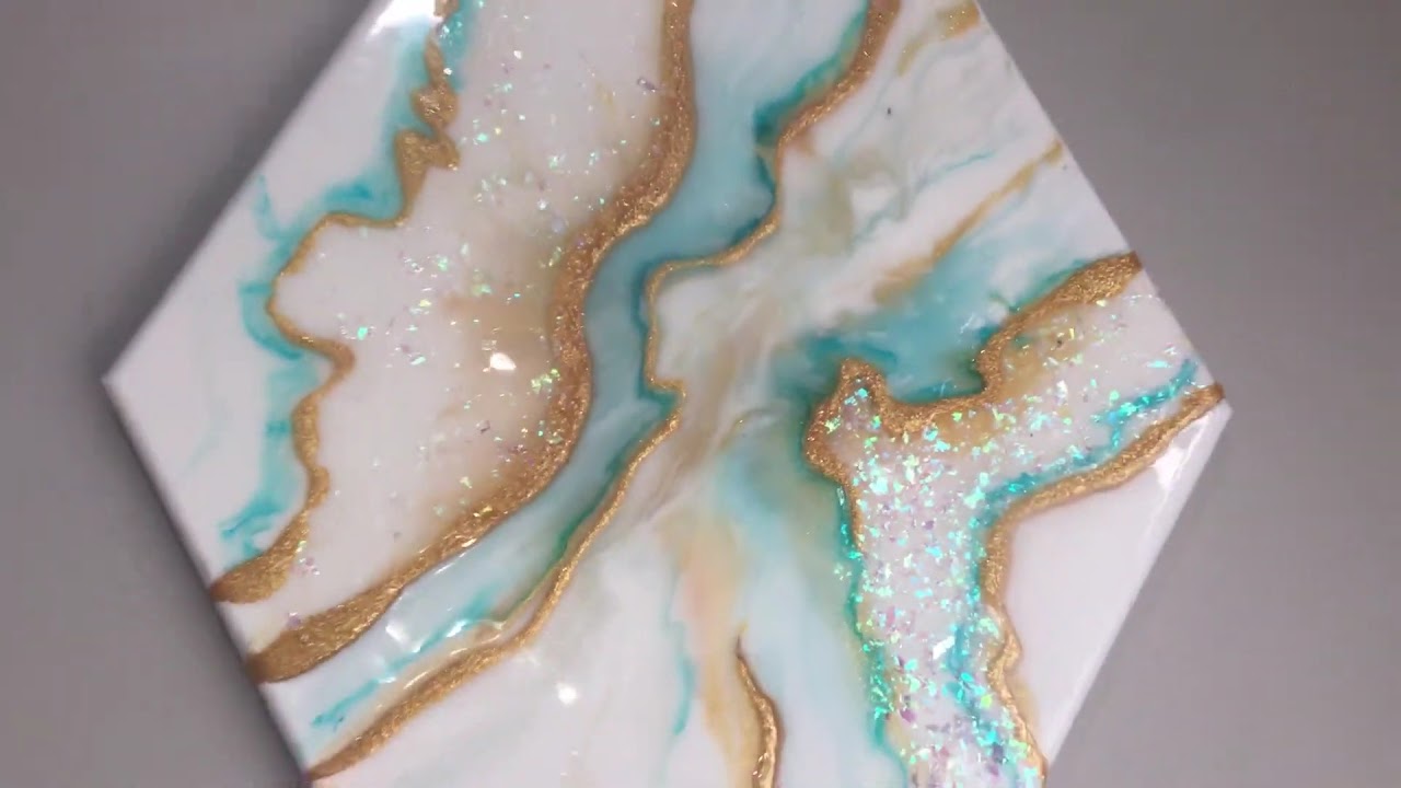 Epoxy wall art - YouTube