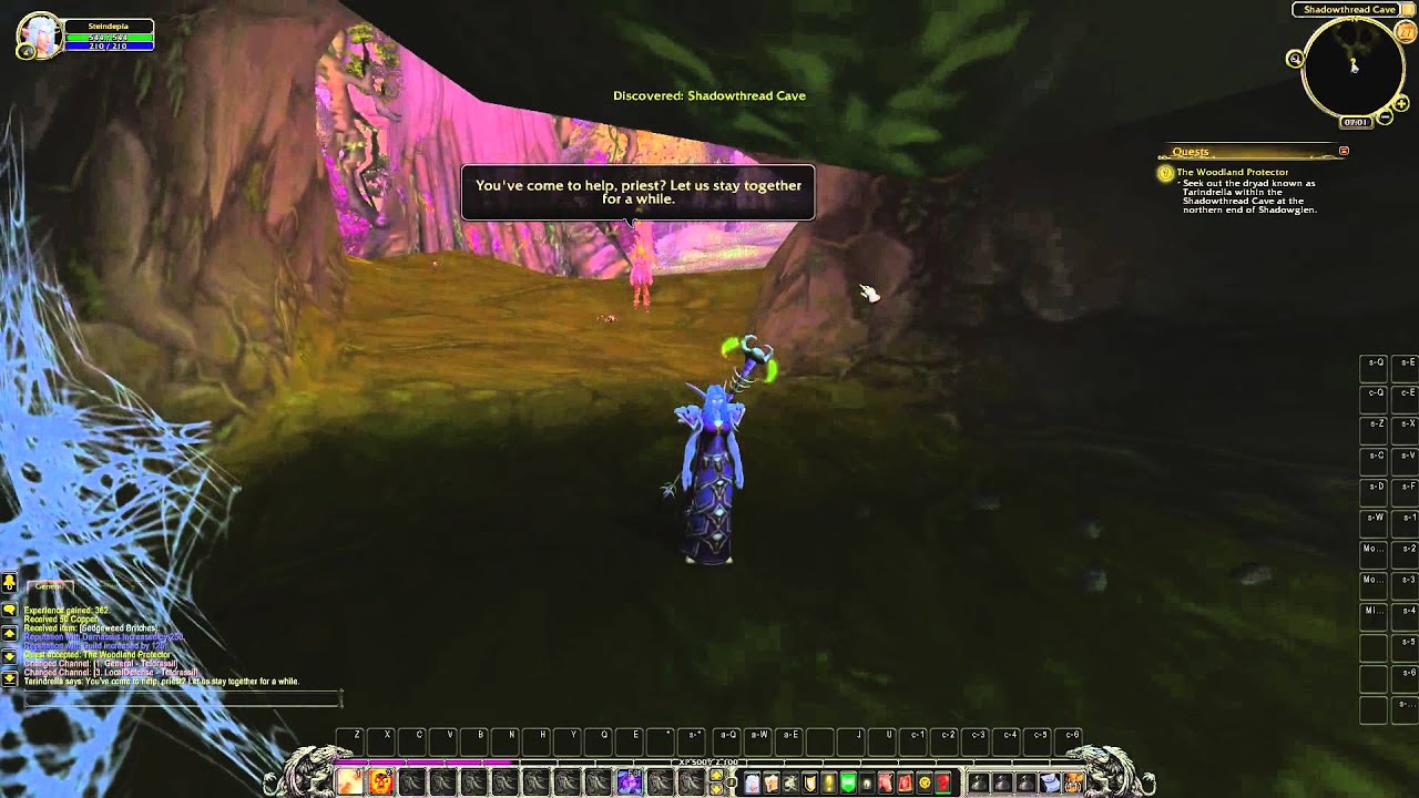 Where to find Tarindrella the Dryad in World of Warcraft - YouTube