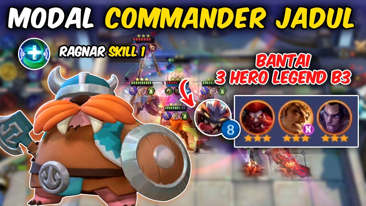 PERNAH JAYA DI MASANYA !! BANTAI HERO LEGEND B3 PAKAI COMMANDER RAGNAR ...