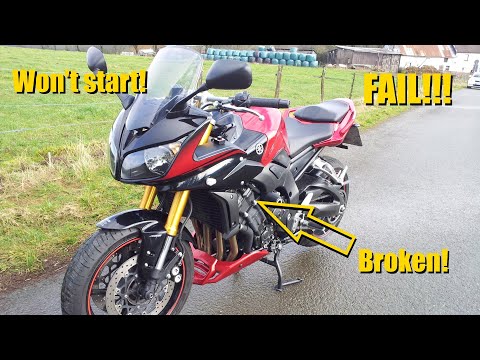 Yamaha FZ1 Fazer RN16 - How to fix a Battery related No Start Situation in under 1 Minute