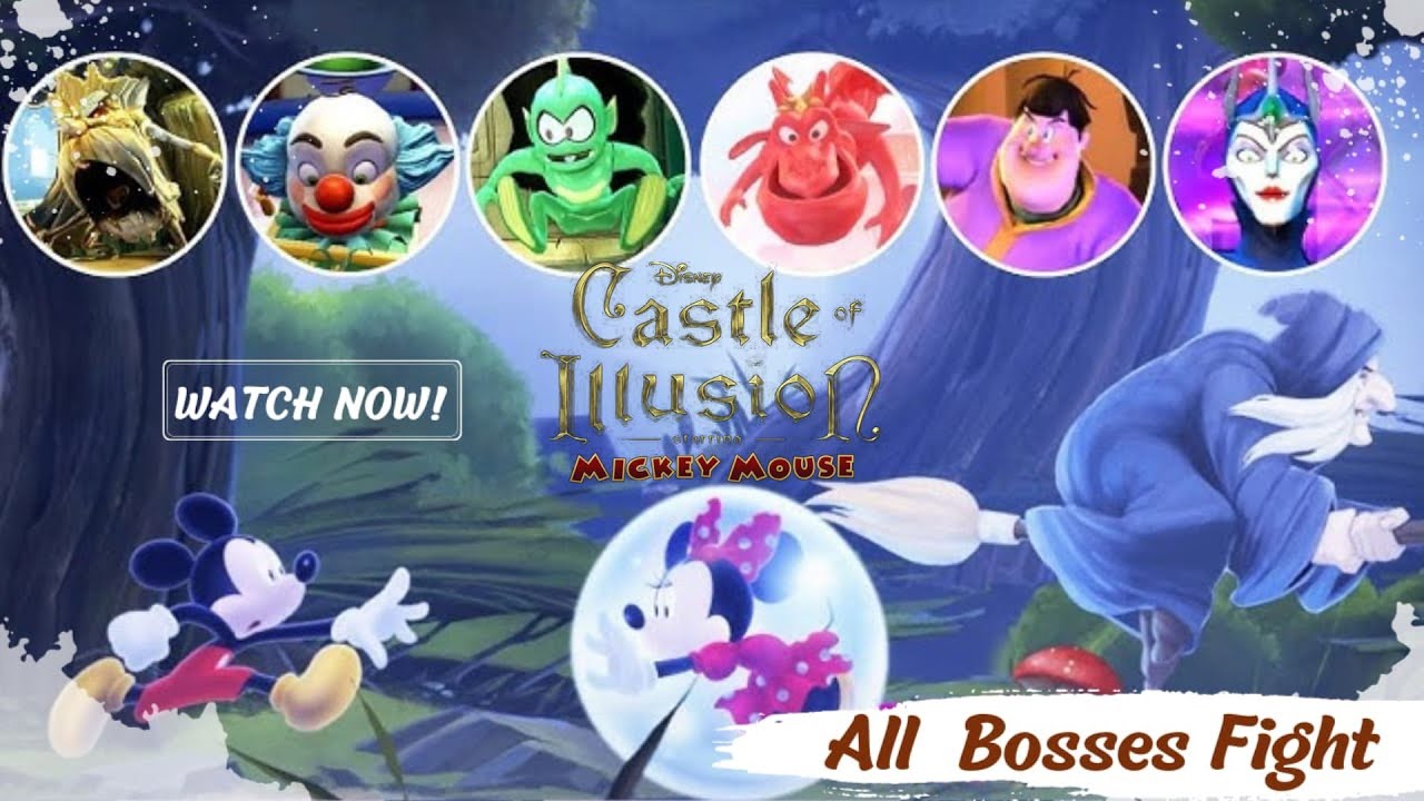 Mickey Defeated all bosses, Castle of Illusion Gameplay - YouTube