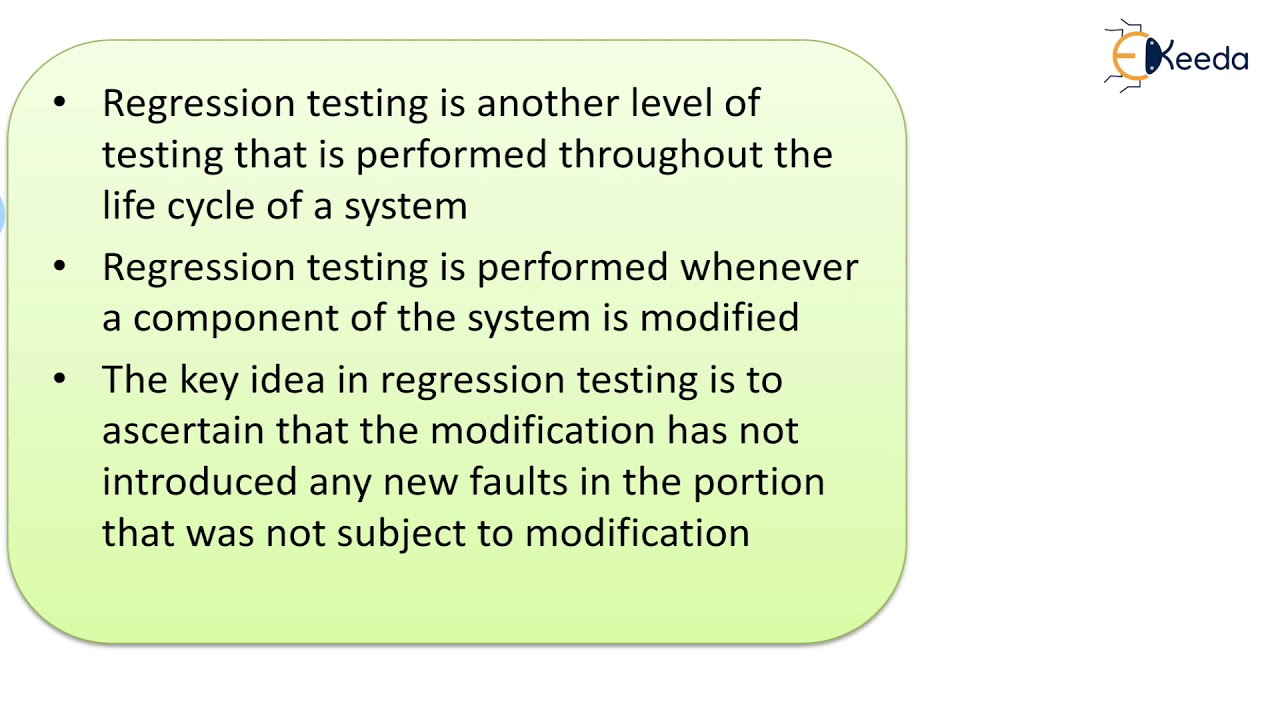 Objectives Of Regression Testing Testing Techniques Software Objectives Of Regression Testing Testing Techniques Software