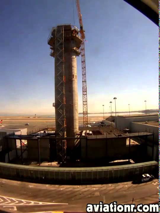 San Francisco Airport ATC Tower Construction Timelapse - YouTube